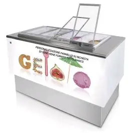 MOSTRADOR PARA HELADOS POZZETTI SIN RESERVA - MOD. FAST 8 - VENTILADO ...